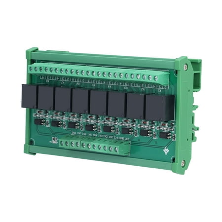 Relay Module, DIN Rail Mount Expansion Board 8 Channel Relays ...