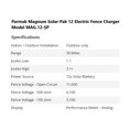 Parmak Precision 12 Volt Magnum Solar Fencer: Outdoor Powered Electric ...
