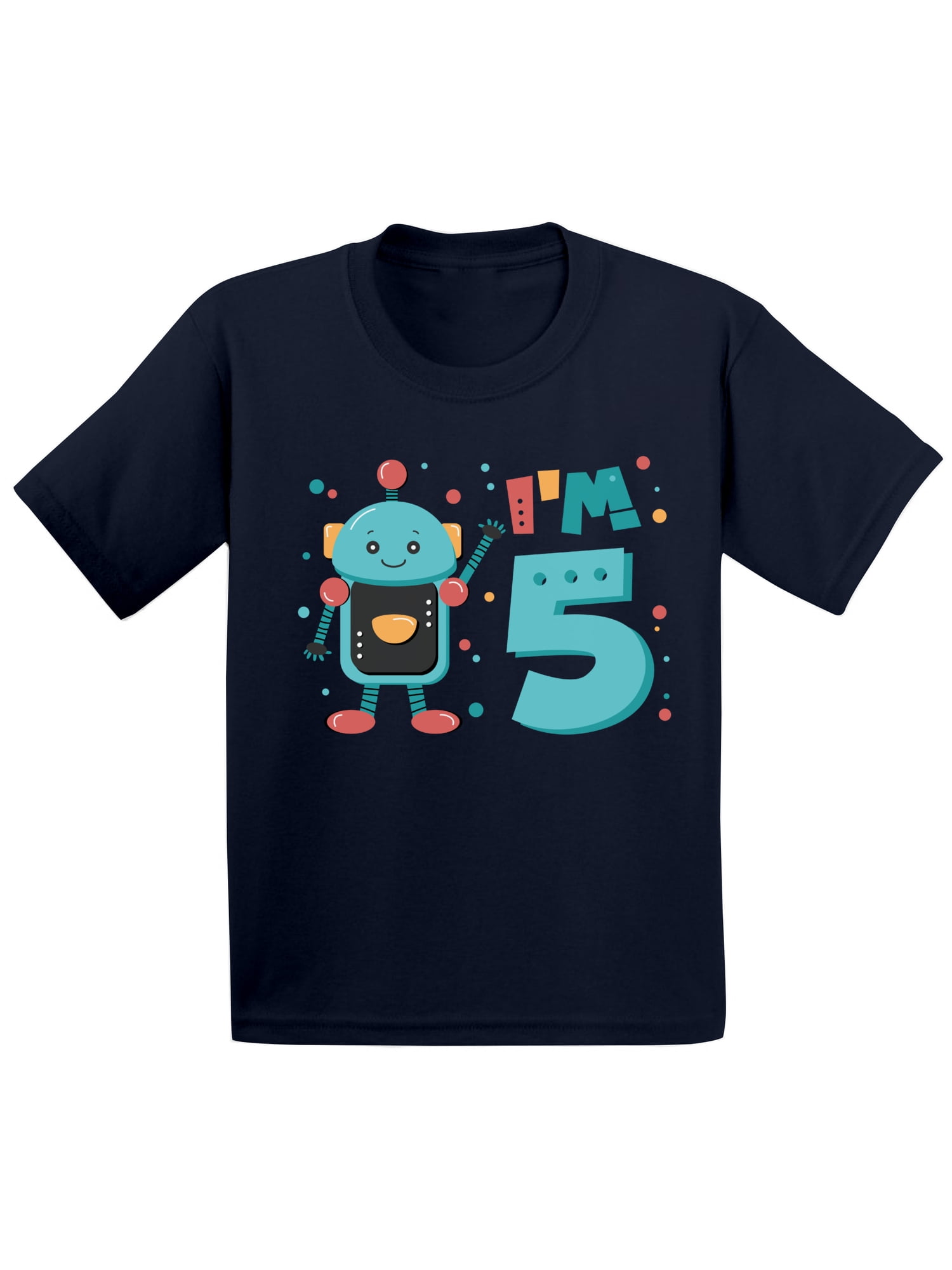 Awkward Styles 5th Birthday Toddler Shirt Robot Birthday Shirt Gifts Awkward Styles 5th Birthday Toddler Shirt Robot Birthday Shirt Gifts