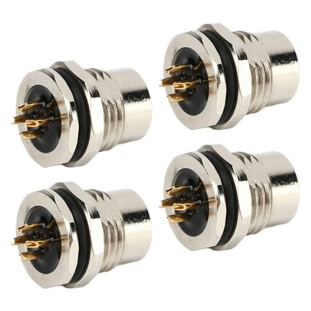 D Type Female Mount Chassis Socket, Versatile M12 D Type Female Chassis ...