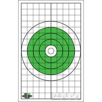 25 EZ2C Red Dot Optics RD6: Six 4' Bullseyes Paper Shooting Target Made ...