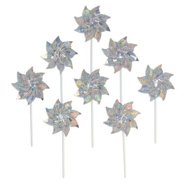 In the Breeze 2621 — 12-inch Striped Iridescent Pinwheel Spinner ...