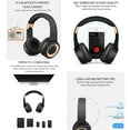 Noise Cancelling Bluetooth Headphones Wireless over Ear Folding ...