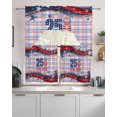 250 Anniversary Kitchen Curtains Sets for Windows 3 Piece, 4th of July ...