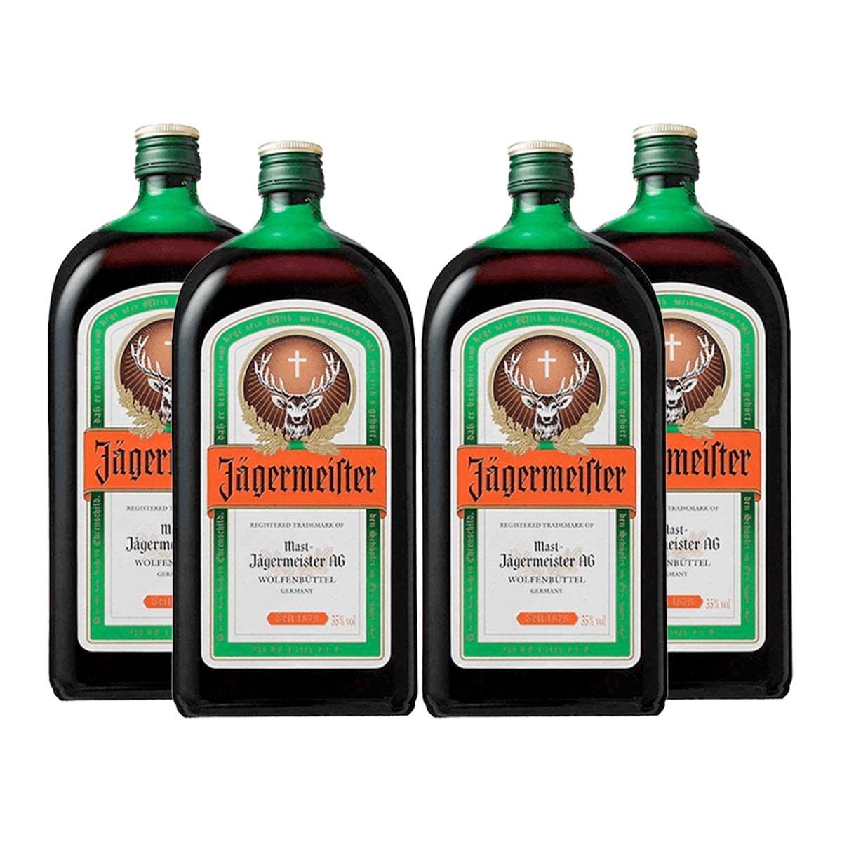 Pack x 4 - Licor de hierbas Jagermeister 700 ml Jagermeister Licor ...