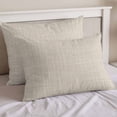 Beige Solid Bedding Duvet Cover Set Queen Size 4 Pieces, Minimalist ...