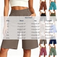 Akmaiox Bermuda Shorts for Women High Waist Stretch Button Detailing ...