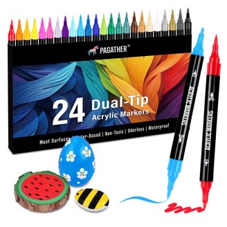 Opaque Paint Pen Set Uni Posca PC-5M 7C Paint Marker Pen - Medium Point ...