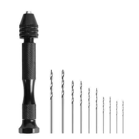 Langgg 11Pcs Set Manual Core Drill Hand Twist Drill Mini Hand Drill ...