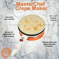 MasterChef Cordless Pancake & Crepe Machine with Non-stick Plate ...