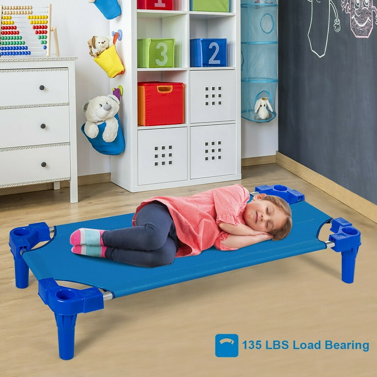 Costway Pack Of Stackable Daycare Cots Standard Rest Mat