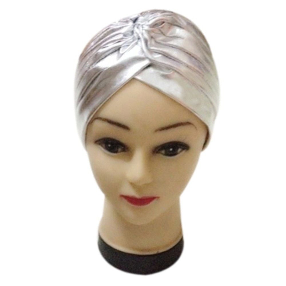 Multicolor Mujer Women Polyester Folds Muslim Turban Islamic Inner ...