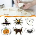 QenASHaing Stainless Steel Halloween Cookie Mold 3.5x3 Inch 6-Pack ...