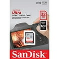 SanDisk 32GB Ultra UHS-I Class 10 U1 SDHC Flash Memory Card, 120MB/s ...
