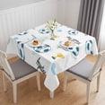 Argentina Soccer Pattern Table Cloth 60x60in, Waterproof Square ...