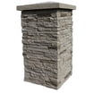NextStone™ Faux Polyurethane Stone Column Wrap - Pewter - Walmart.com