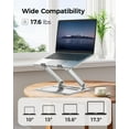 Laptop Stand for Desk, Adjustable & Foldable Riser 10-15.6 Inch Laptops ...