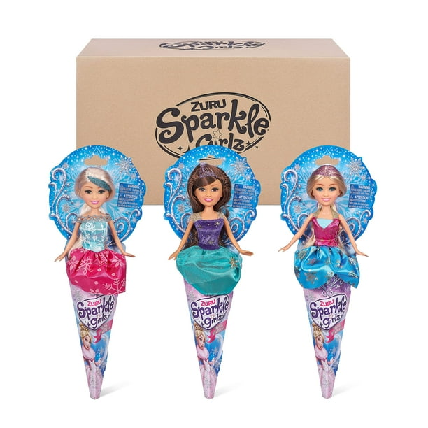 Sparkle Girlz 10.5" 3 Pack Combo by ZURU Winter Princess Dolls Set ...