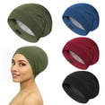 Visland Unisex Sleep Hat Protect Hair Night Cap High Elasticity Double ...