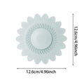 2-in-1 Silicone Sunflower Drain Cover, Hair Catcher & Water Stopper ...