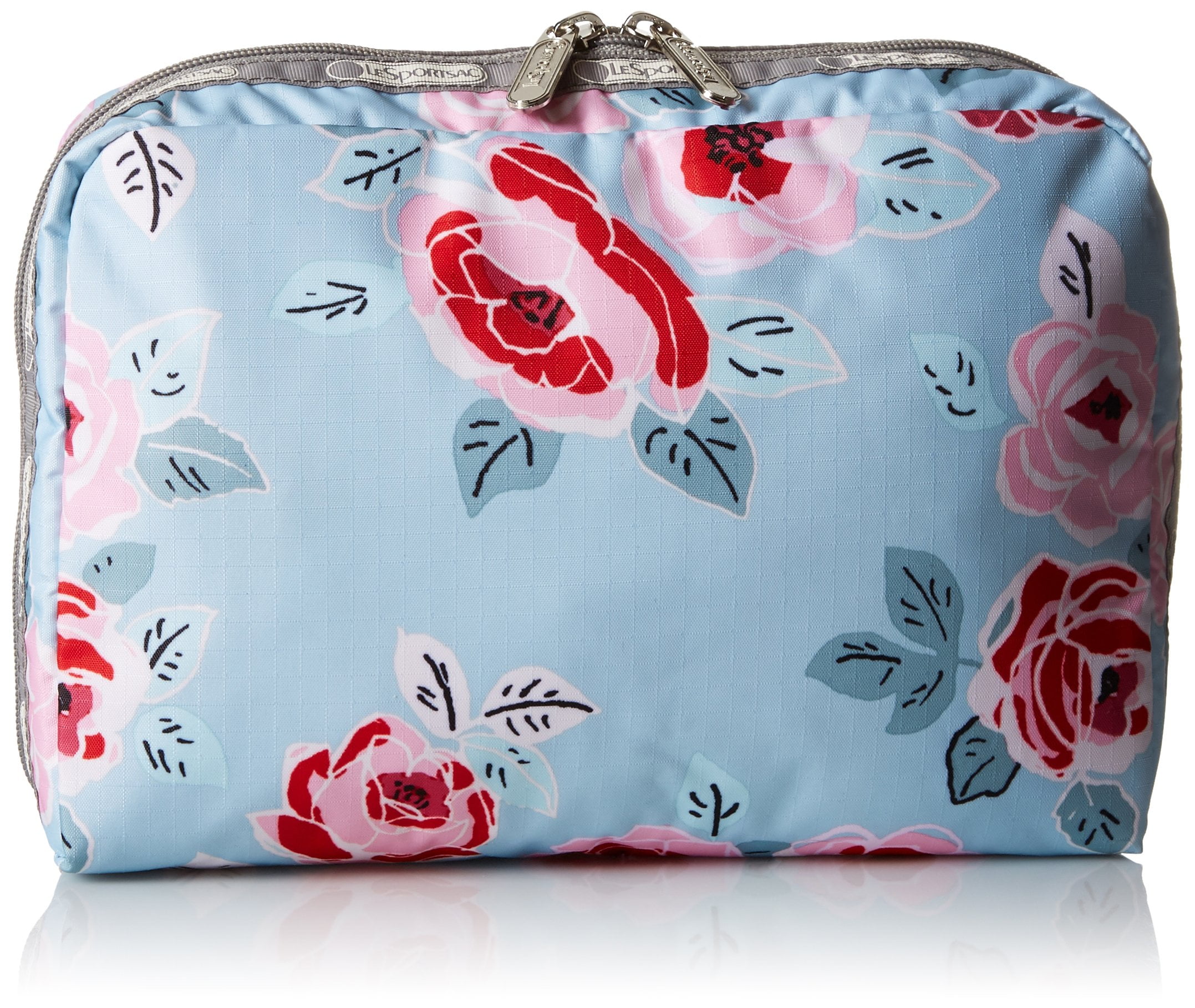LeSportsac Classic Extra Large Rectangular Cosmetic Case (Garden Sky ...