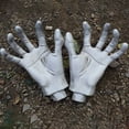 Bobasndm 2Pcs Realistic Artificial Plastic Hands, Creepy Halloween Prop ...