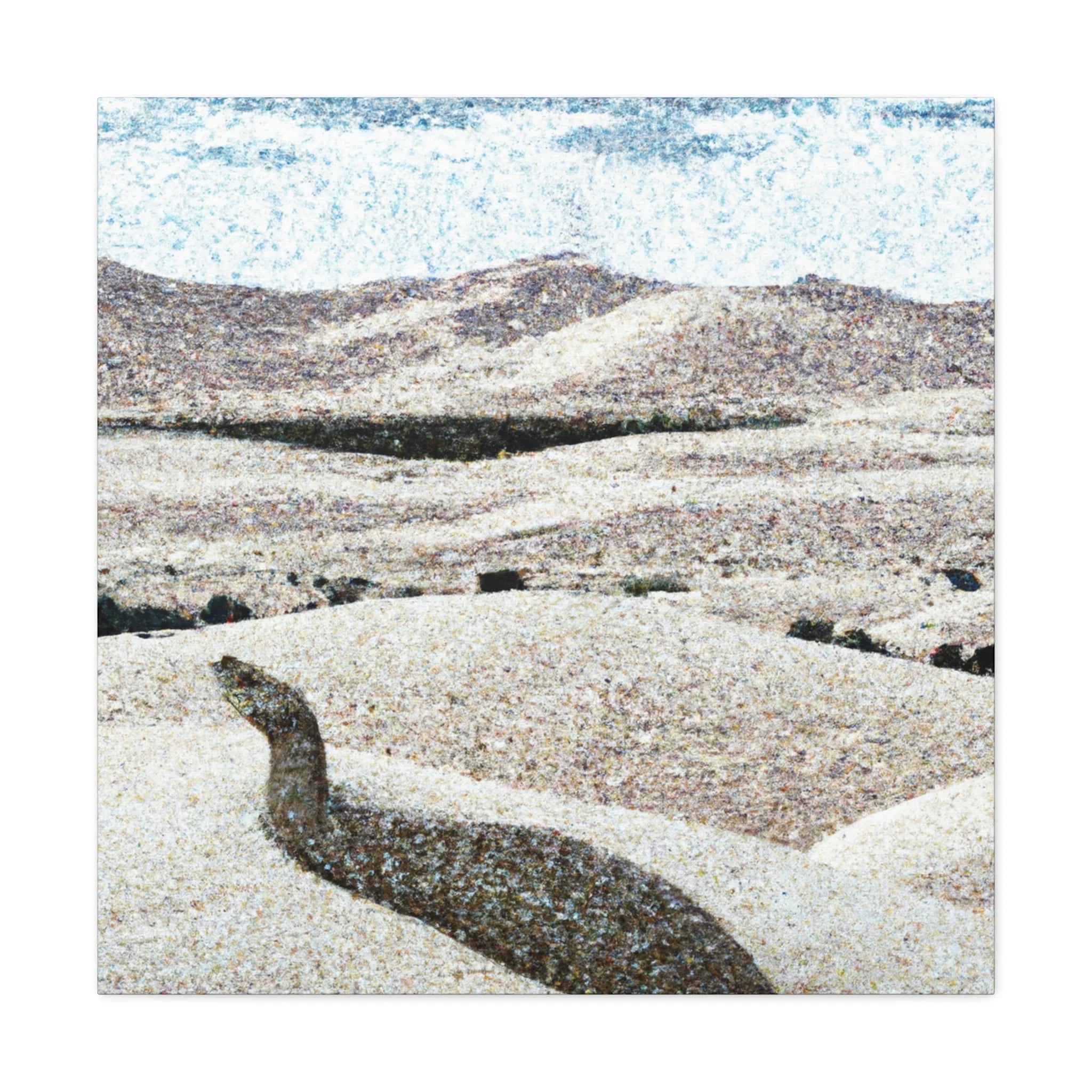 Rattlesnake Pointillism - Canvas - Walmart.com