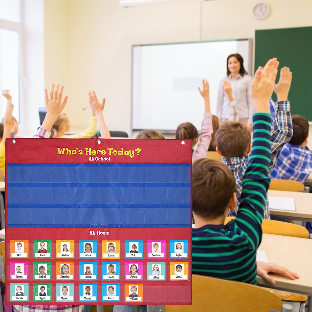 Buy Attendance Pocket Chart Classroom Management Pocket Chart for ...