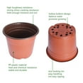 YSMN 8" Bulk Seedling Small Grow Plastic Plant Pots, 100PCS for Garden ...