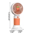 5 Pack Portable Desk Fan USB Rechargeable Battery Operated Fan Quiet 3 ...