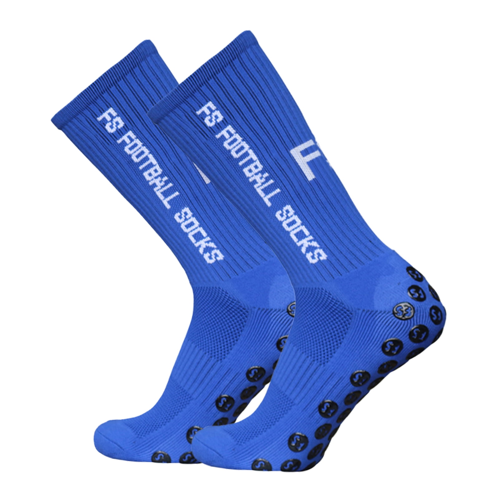 Click here for Yeacher 2-Pack Non-Slip Soccer Socks In Blue  Poly... prices