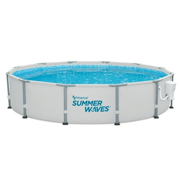 Summer Waves 15 ft Round Active Frame Above Ground Pool, Blue, Ages 6 ...