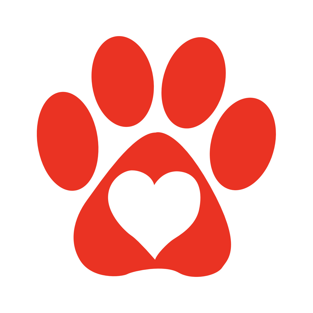 Love Paw Sticker Decal Die Cut - Self Adhesive Vinyl - Weatherproof ...