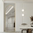 CONGUILIAO 64"x21" Full Length Mirror, Arched Floor Mirror, Full Body ...