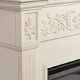 Southern Enterprises Calvert Carved Electric Fireplace, Espresso Finish ...