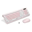 Mofii Sweet Keyboard Mouse Combo, Colored Cute Keyboard,2.4G Wireless ...