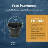 Farm Innovators, Heated Rubber Flat-Back Bucket, 18 Qt - Walmart.com