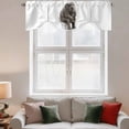 Abstract Art Tie Up Valance Curtains Funny A Thinking Elephant Sitting ...