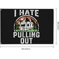 4x6 Ft Garden flag I Hate Pulling Out Funny Flag American flag Funny ...