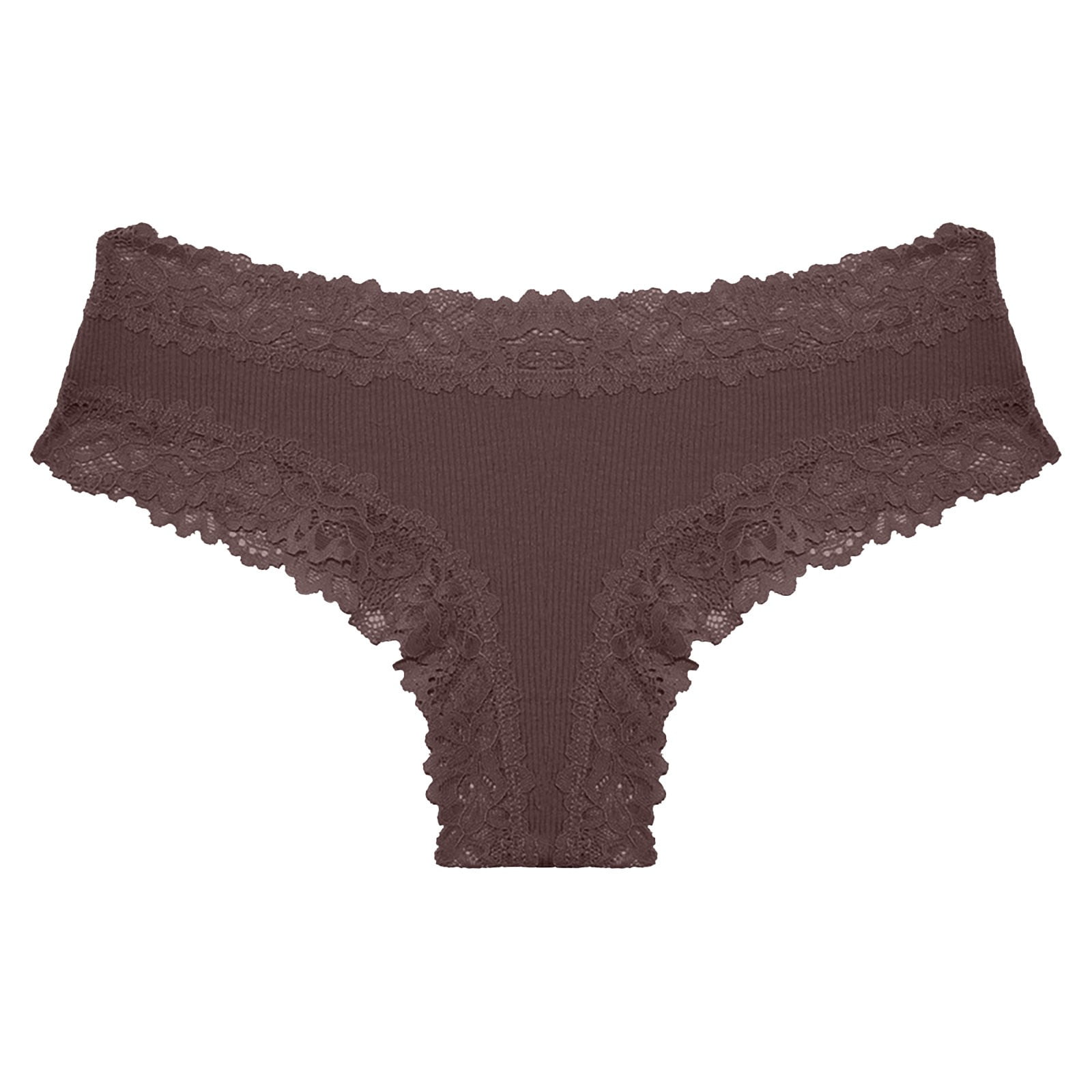 ABATAB Women Underwear Lace Trim Low Rise Bikini Hipsterss Panties ...