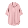 ABSUYY Womens Pink Tops Casual Blouses for Women Summer V Neck Short ...