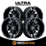 17" Black With Natural Accents Hunter Dually 003 Wheel by Ultra Wheel ...
