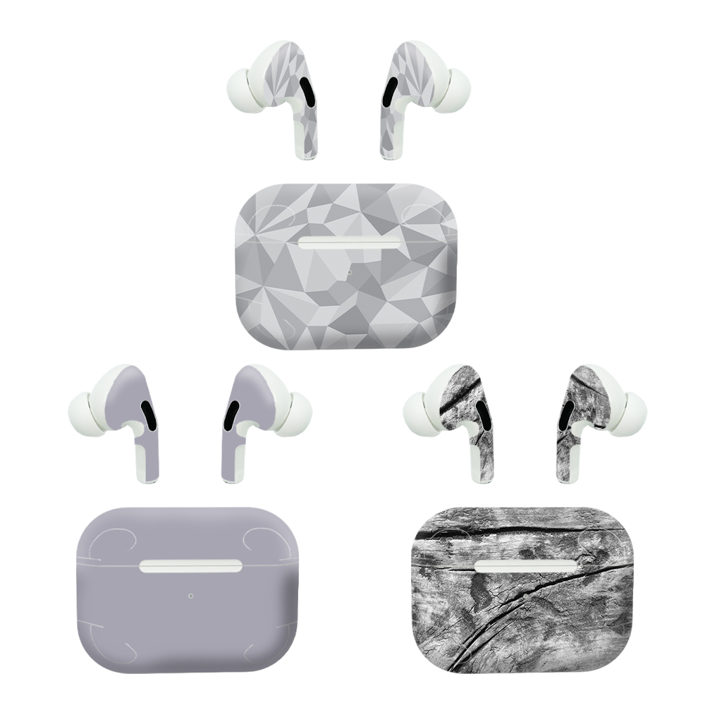 3 Pack Of Skin Decal Wrap Compatible With Apple AirPods Pro Sticker ...