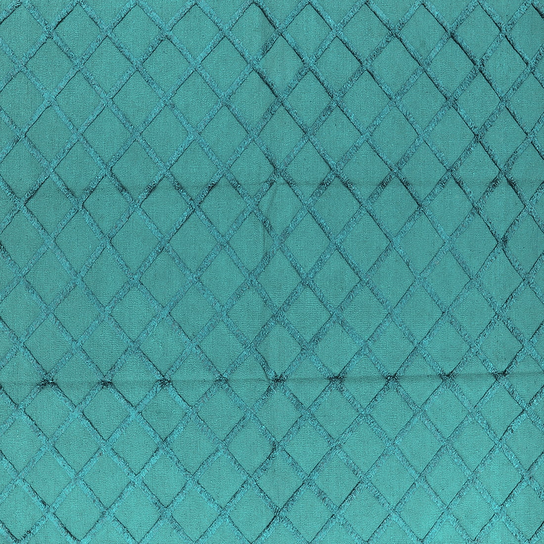 Ahgly Company Indoor Square Solid Turquoise Blue Modern Area Rugs, 5 ...