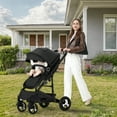 AILEEKISS 3-in-1 Convertible Baby Stroller with Big Seat and Adjustable ...