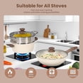 17pcs Pots and Pans Set, Nonstick and Non-Toxic Cookware Set with Stay ...