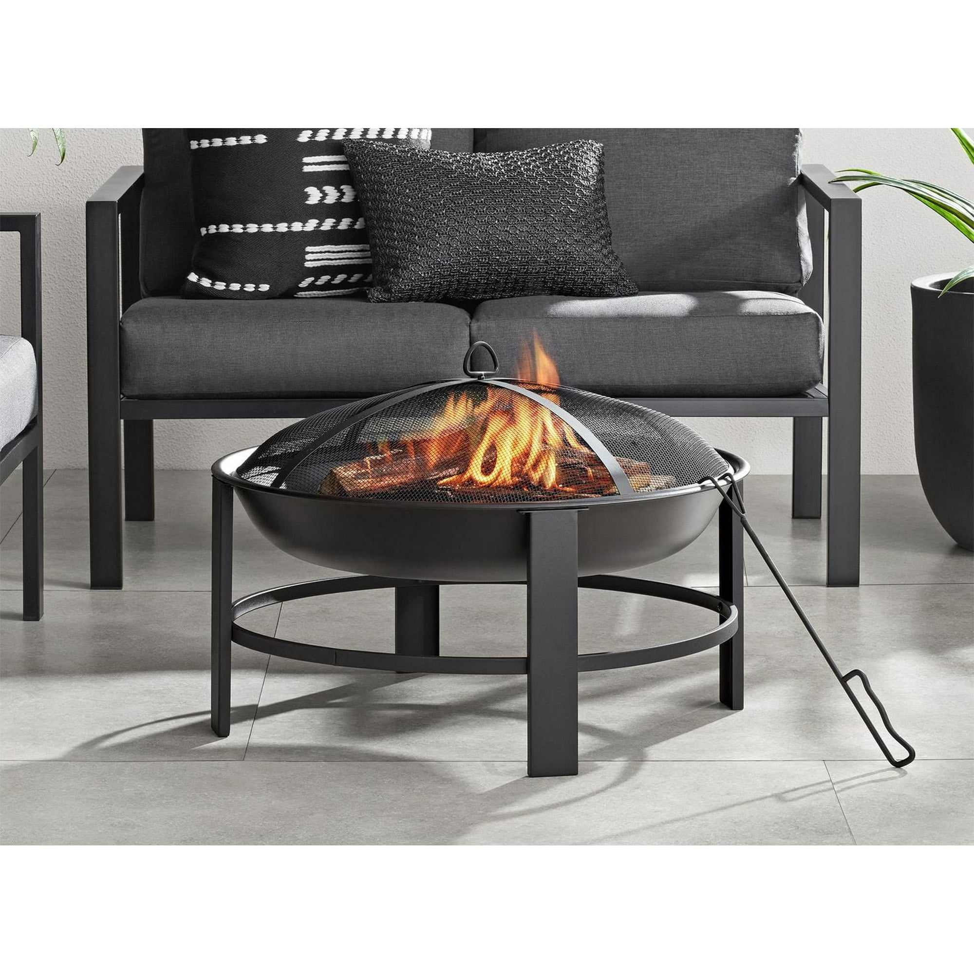 Click here for Mainstays 28 In. Steel Wood-Burning Fire Pit 28 In prices