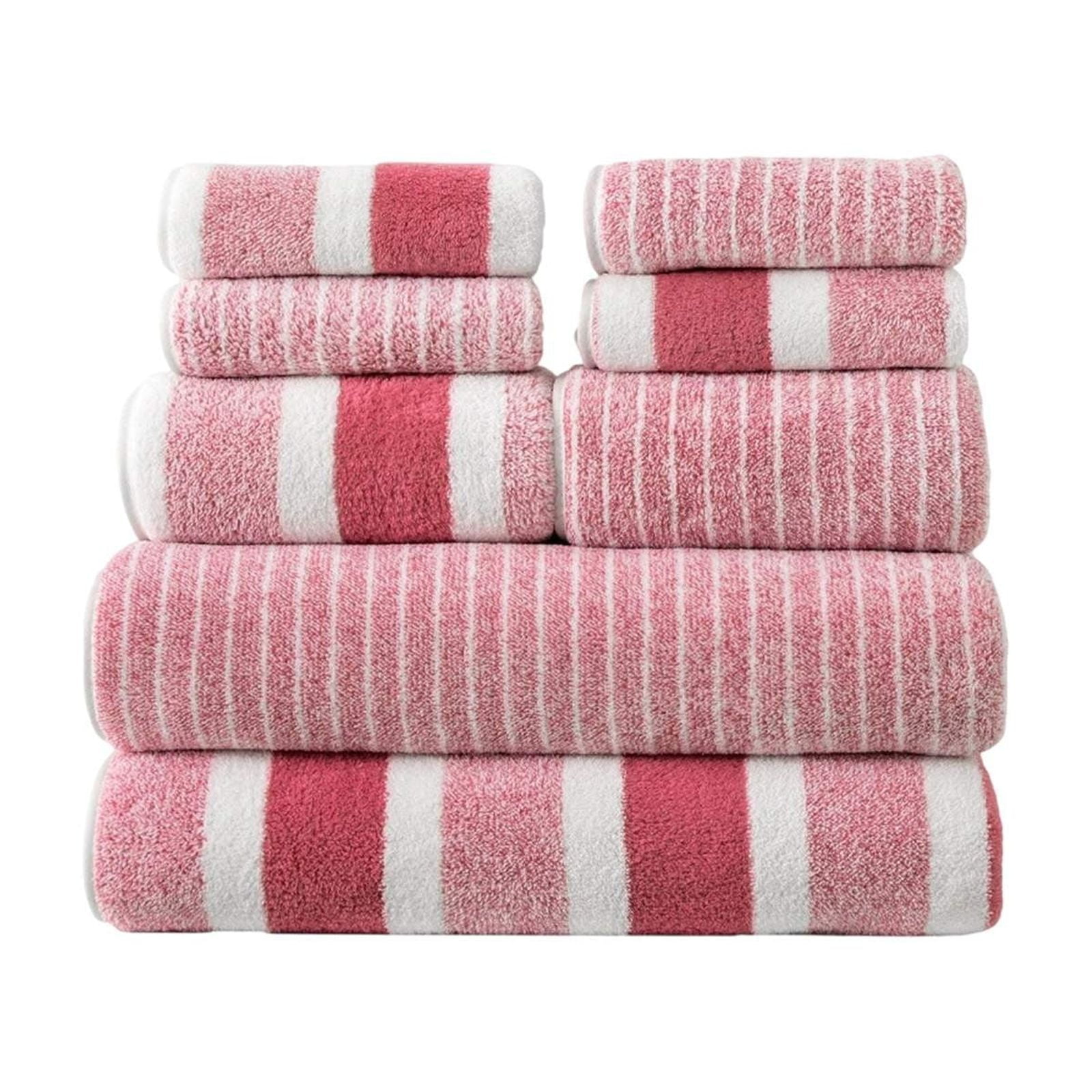Click here for Fen 8 Piece Striped Towel Set Absorbent Bathroom T... prices