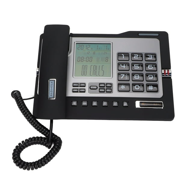 Wired Phone, Speed Dial Memory Call Waiting Corded Landline Caller ID ...