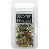Metal Paper Fasteners 50/Pkg-Hearts - Silver - Walmart.com